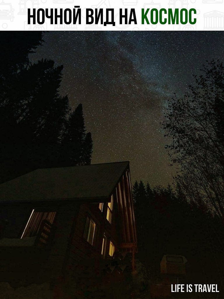 Ночной вид на космос где-то далеко в леса - LIFE - новости, №2586781376 ...